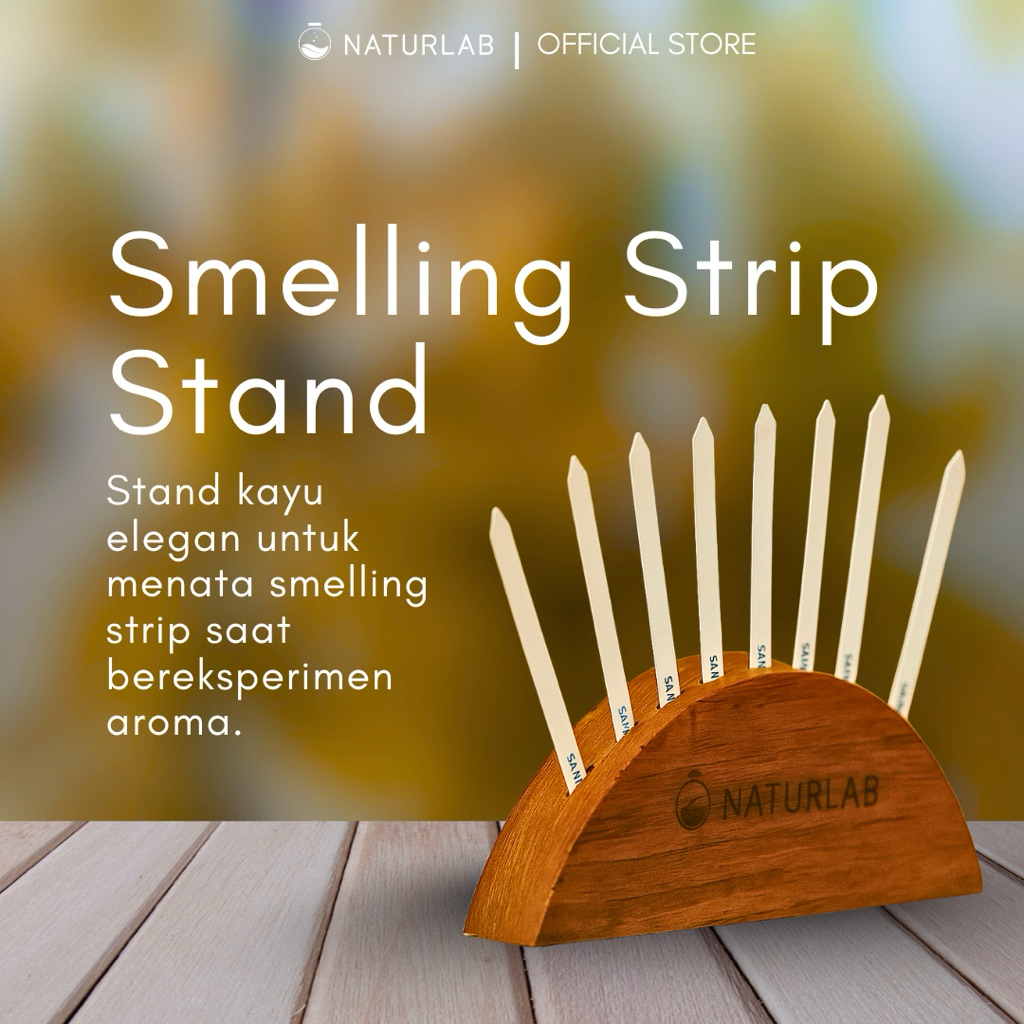 Jual NATURLAB Smelling Strip Stand Kayu | Tempat Smelling Strip | Kit ...