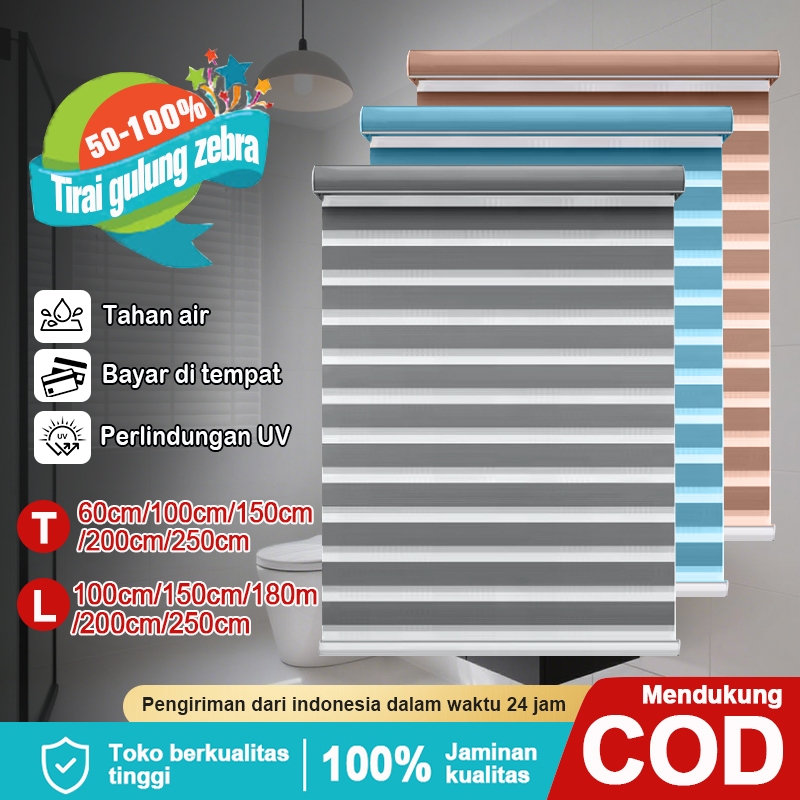Jual Roller Blind//Rainbow Blind ️Bukan Onna//TIRAI ZEBRA MINIMALIS ...