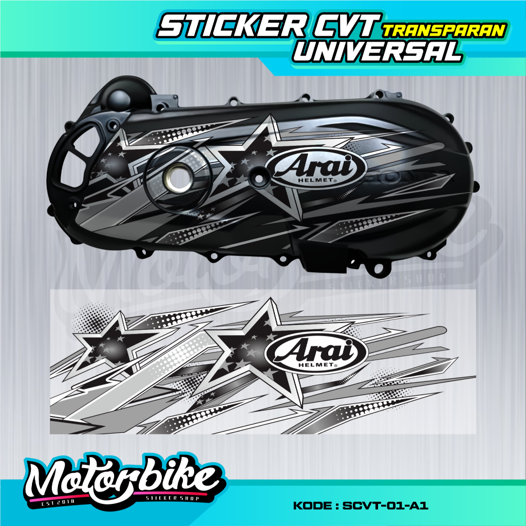 Jual STIKER BAK CVT TRANSPARAN-MOTIF BINTANG KEREN TERLARIS-UNIVERSAL ...