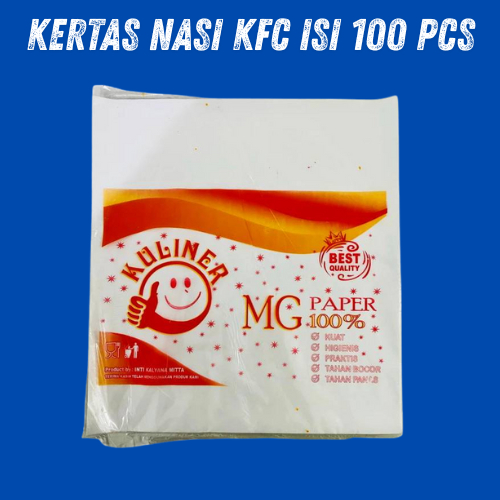 Jual Kertas Nasi / Bungkus KFC Sandwich Hotdog Burger Kebab Isi 100 ...