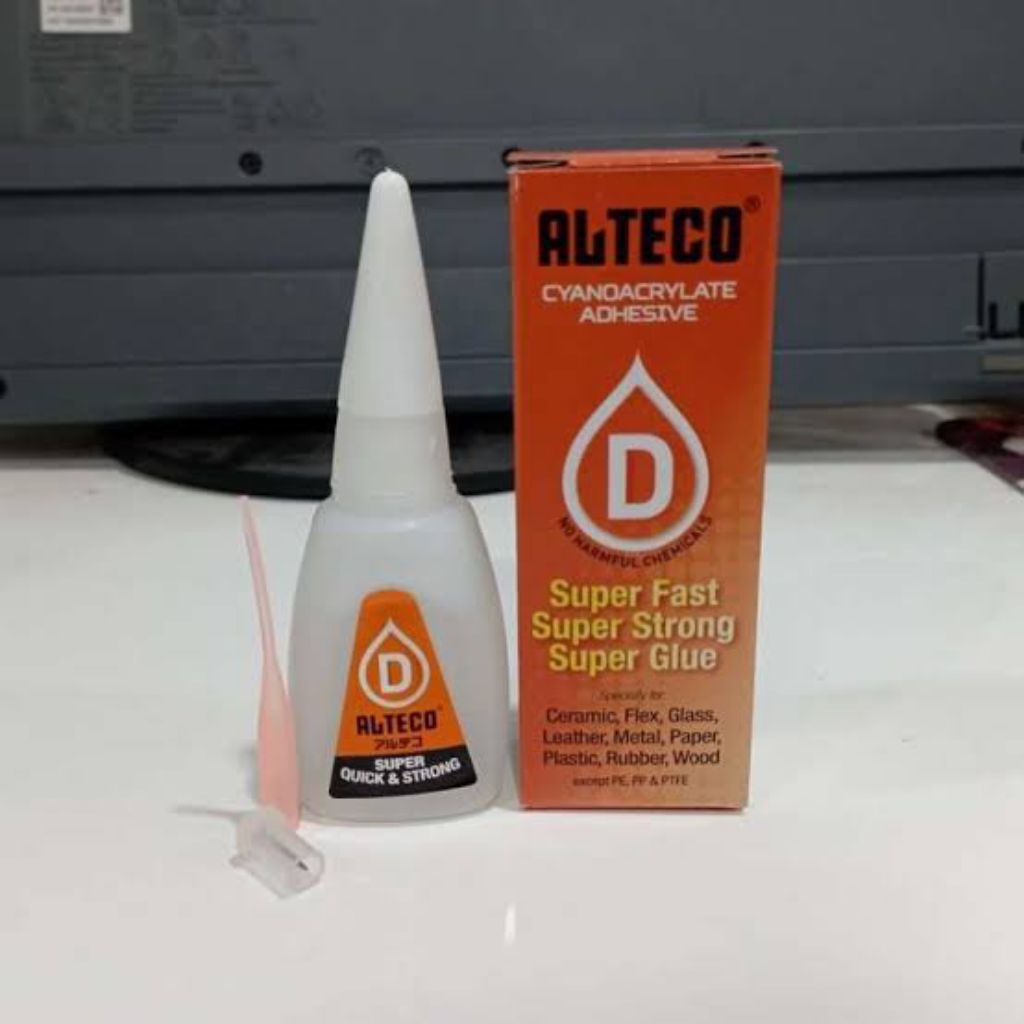 Jual LEM ALTECO D 20G-lem quick strong tube botol original japan epotec untuk PVC akrilik balsa ...