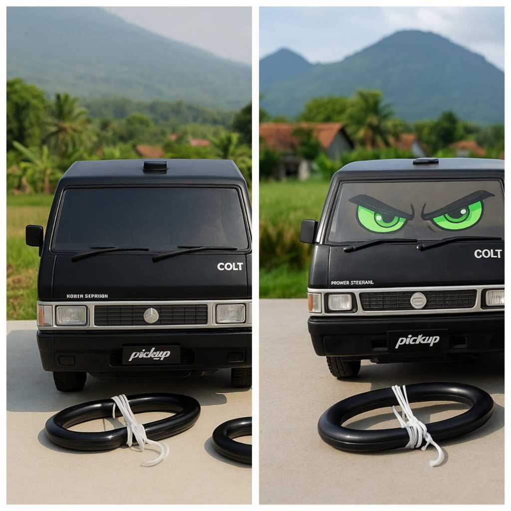 Jual Mainan Mobil Pick up L. 300 Colt, Ada tali bisa di tarik, Miniatur ...