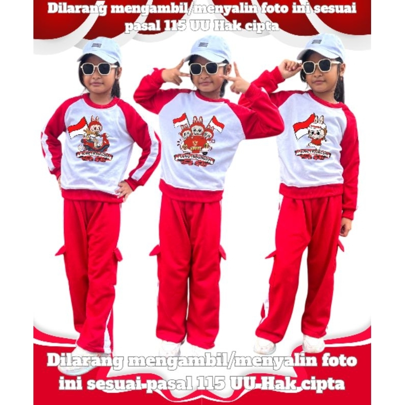 Jual Setelan Merah Putih Anak Perempuan 5 6 Thn Cowok 12 Tahun Baju 17An Cewek 6Thn Kostum ...