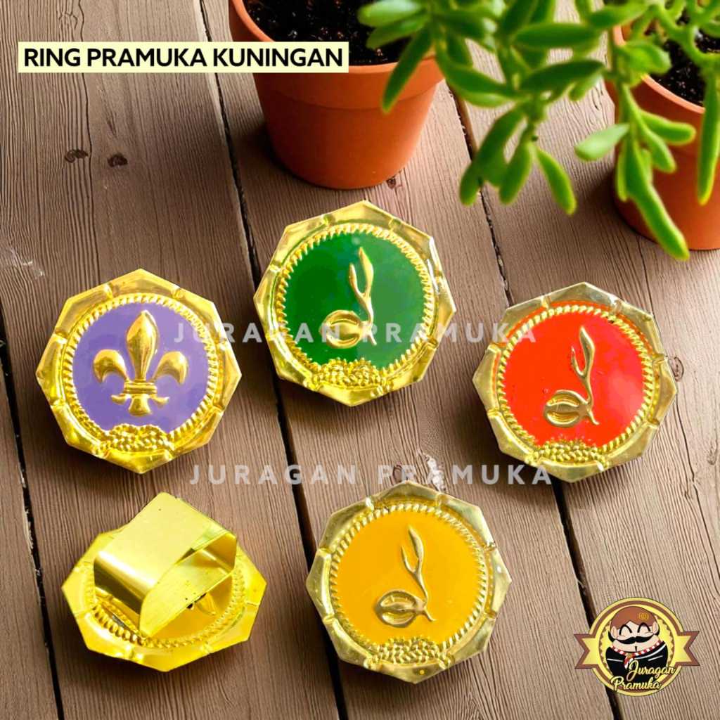 Jual Ring Pramuka bahan kuningan / kolong hasduk premium | Shopee Indonesia