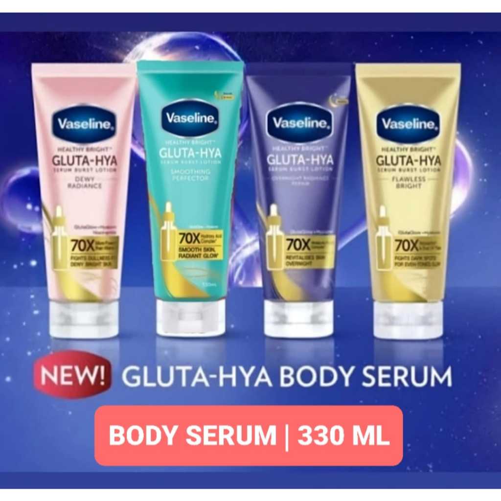 Jual VASELINE HEALTHY BRIGHT GLUTA-HYA SERUM BURST LOTION SMOOTHING ...