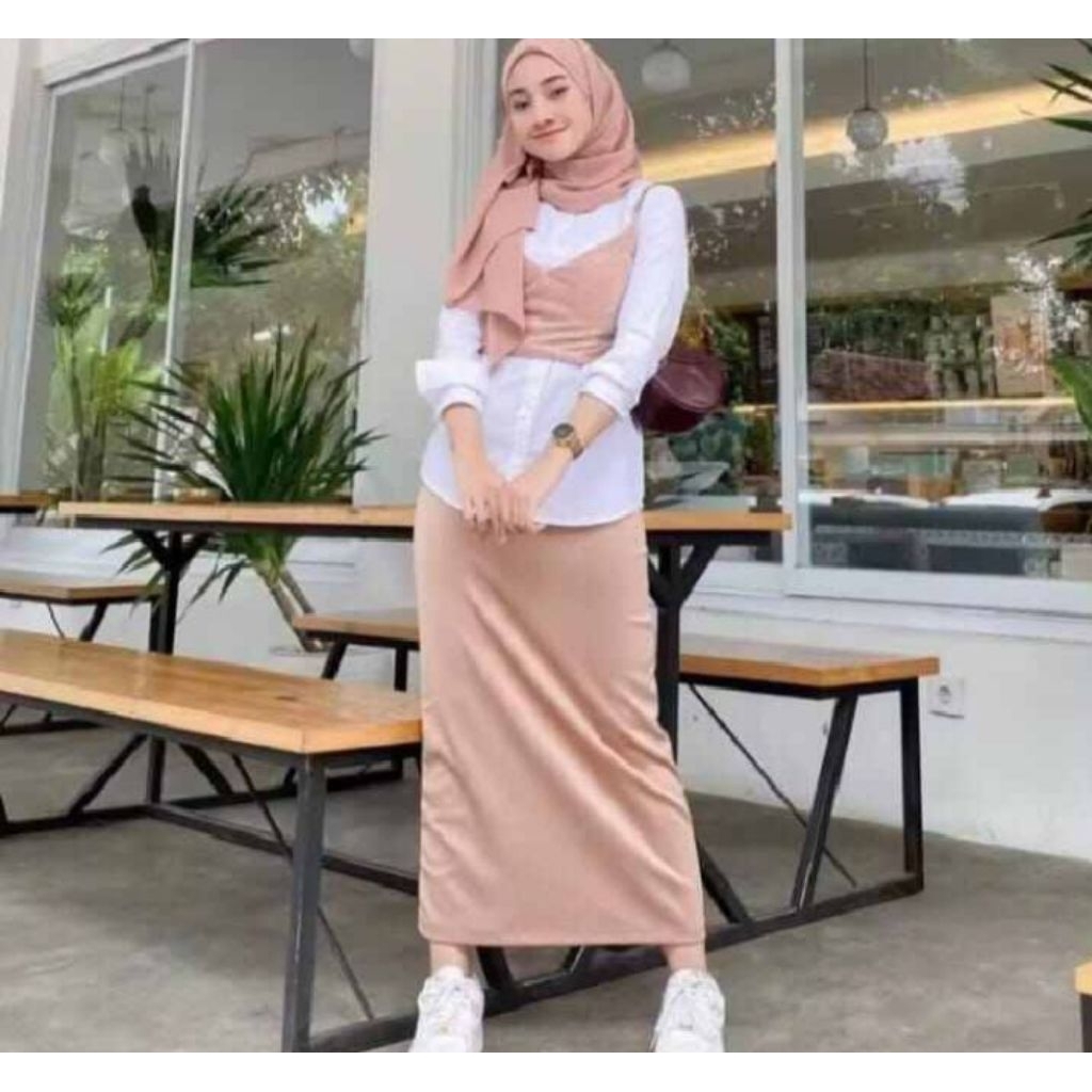 Jual Rok span panjang cocok untuk anak sekolah kuliah kantoran dan ...