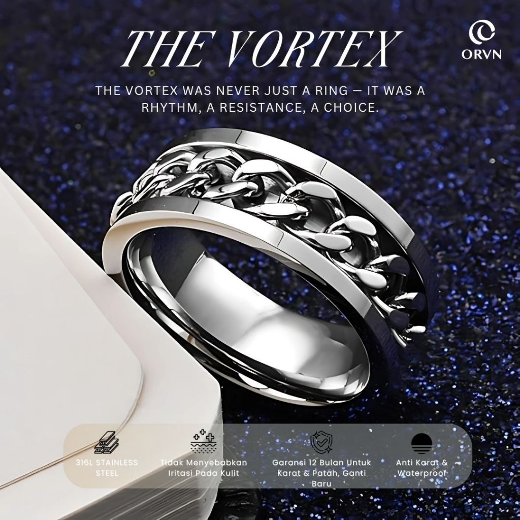 Jual ORVAN - THE VORTEX RING - [Beli 3 Gratis 1] Cincin Unisex Pria ...