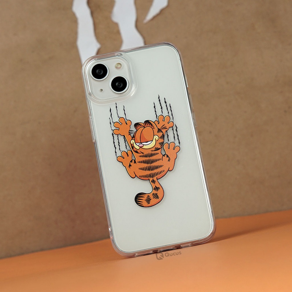 Jual iPhone Case Garfield by Qucus, Ready semua Seri iPhone 7 8 X Xr 11 12 13 14 15 16 Pro ...