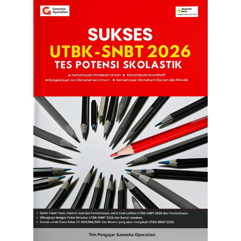 Jual Buku Sukses UTBK SNBT 2026 – Tes Potensi Skolastik & Literasi ...