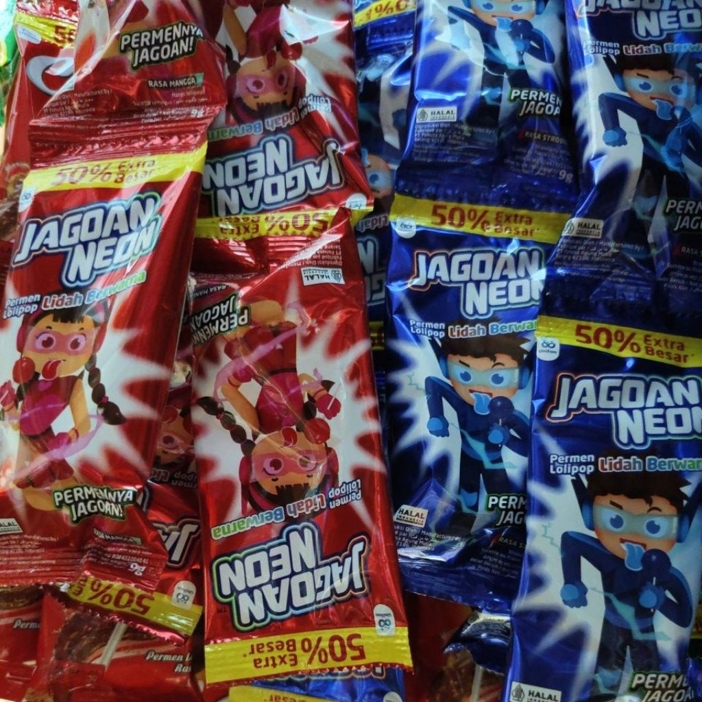 Jual PERMEN JAGOAN NEON ISI 10PCS | Shopee Indonesia
