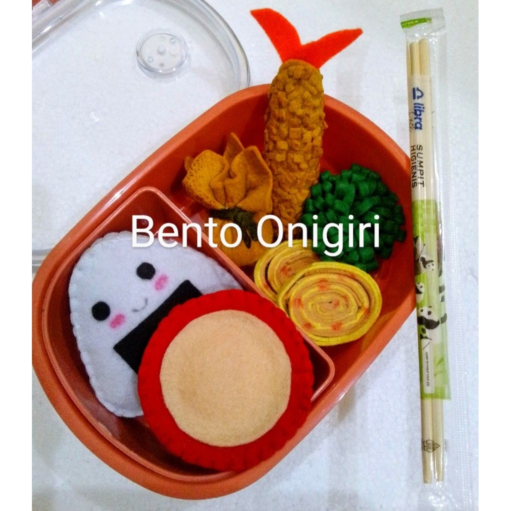 Jual Mainan Hoka Bento Set / Replika Makanan Flanel / Mainan Edukasi ...
