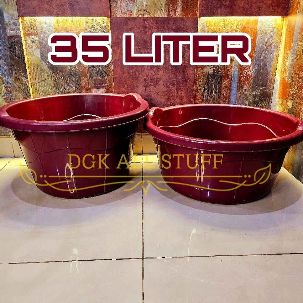 Jual Baskom Waskom Basin Bak Ember Wadah Bulat Adonan Nyuci Cuci Rendam ...