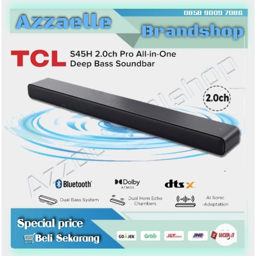 Jual TCL S45H Sounbar Pro 2.0 Ch All In One Deep Bass DTS X Dolby Atmos ...
