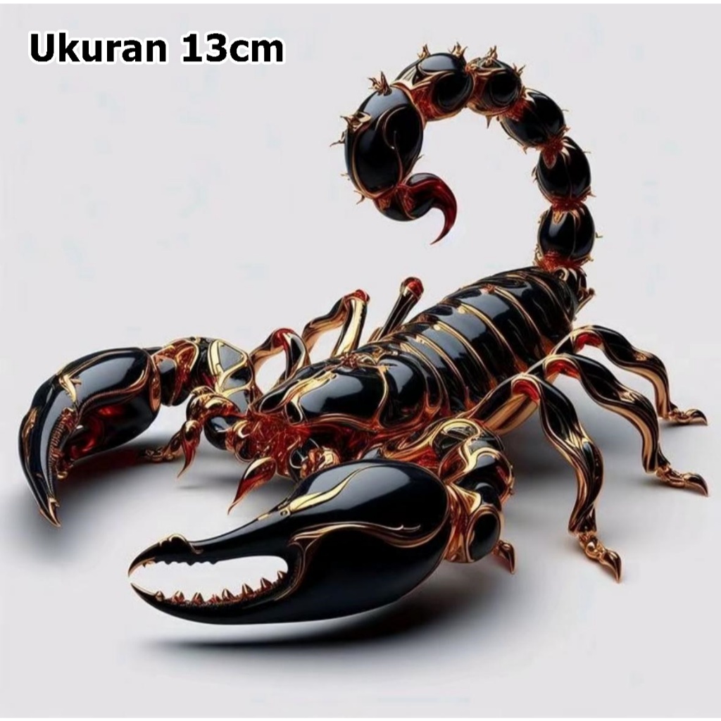 Jual Stiker Kalajengking 3D seperti nyata Realistis ukuran 13cm Anti ...