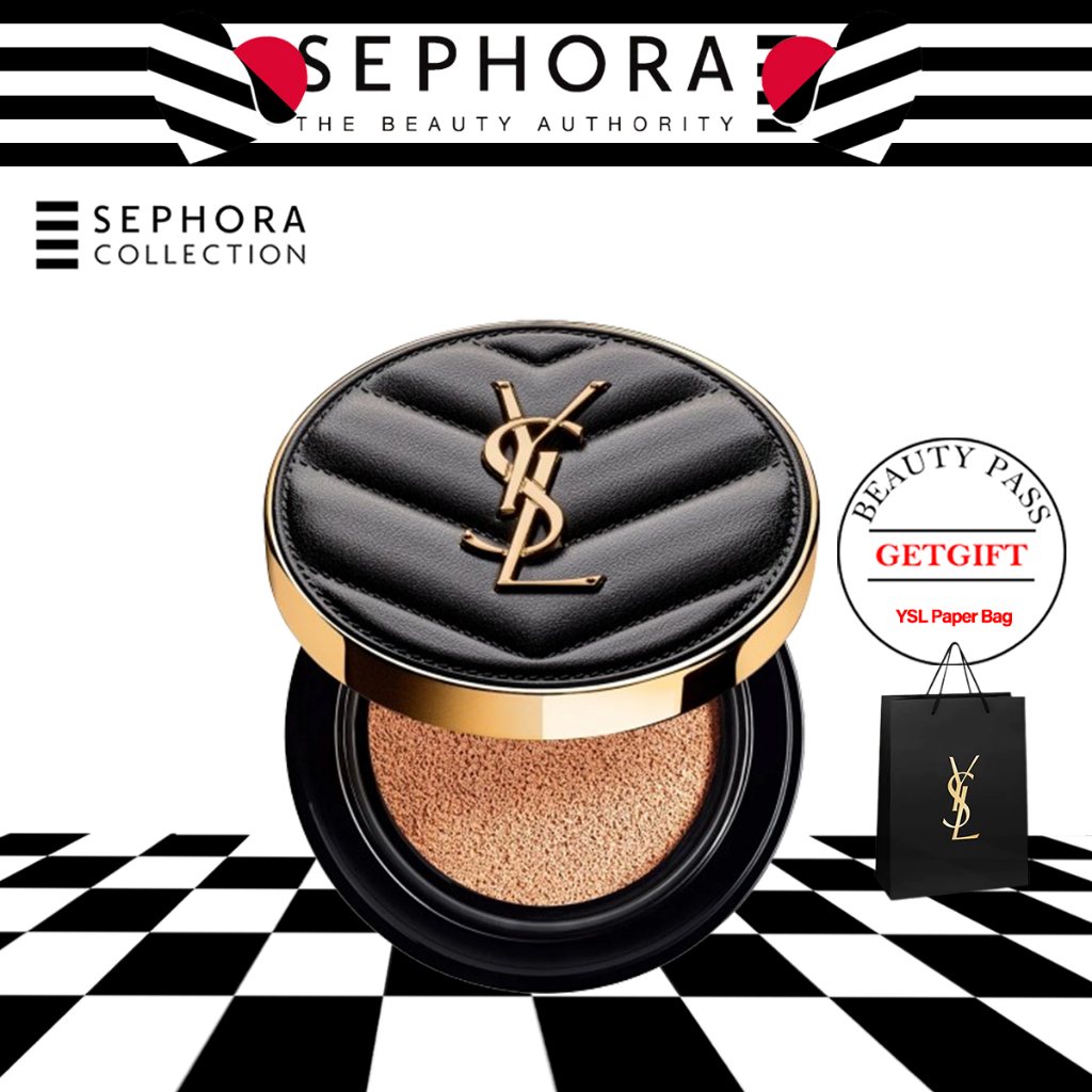 Jual 【100% Original】YSL Yves Saint Laurent Cushion Le Cushion Encre De Peau YSL Luminous Matte ...