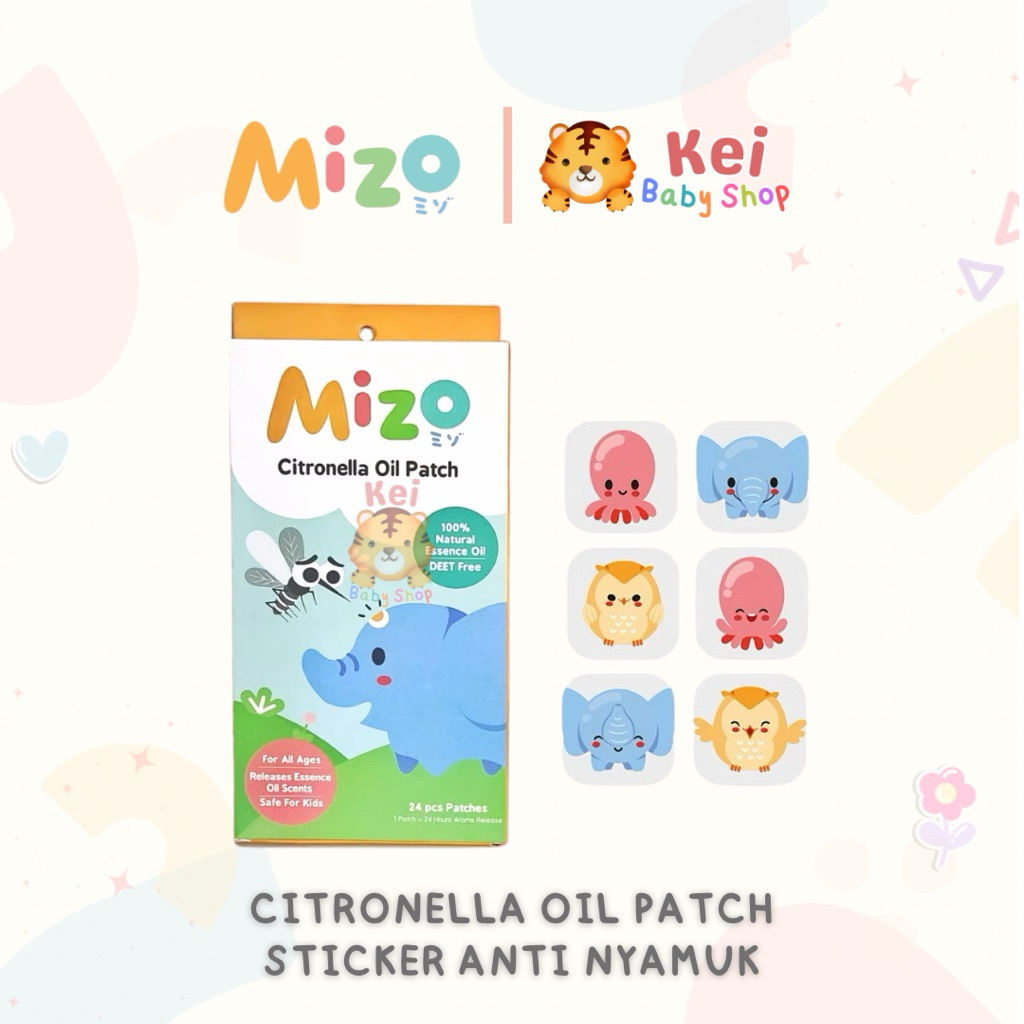 Jual Mizo Sticker Anti Nyamuk Citronella Oil Patch isi 24 pcs ...