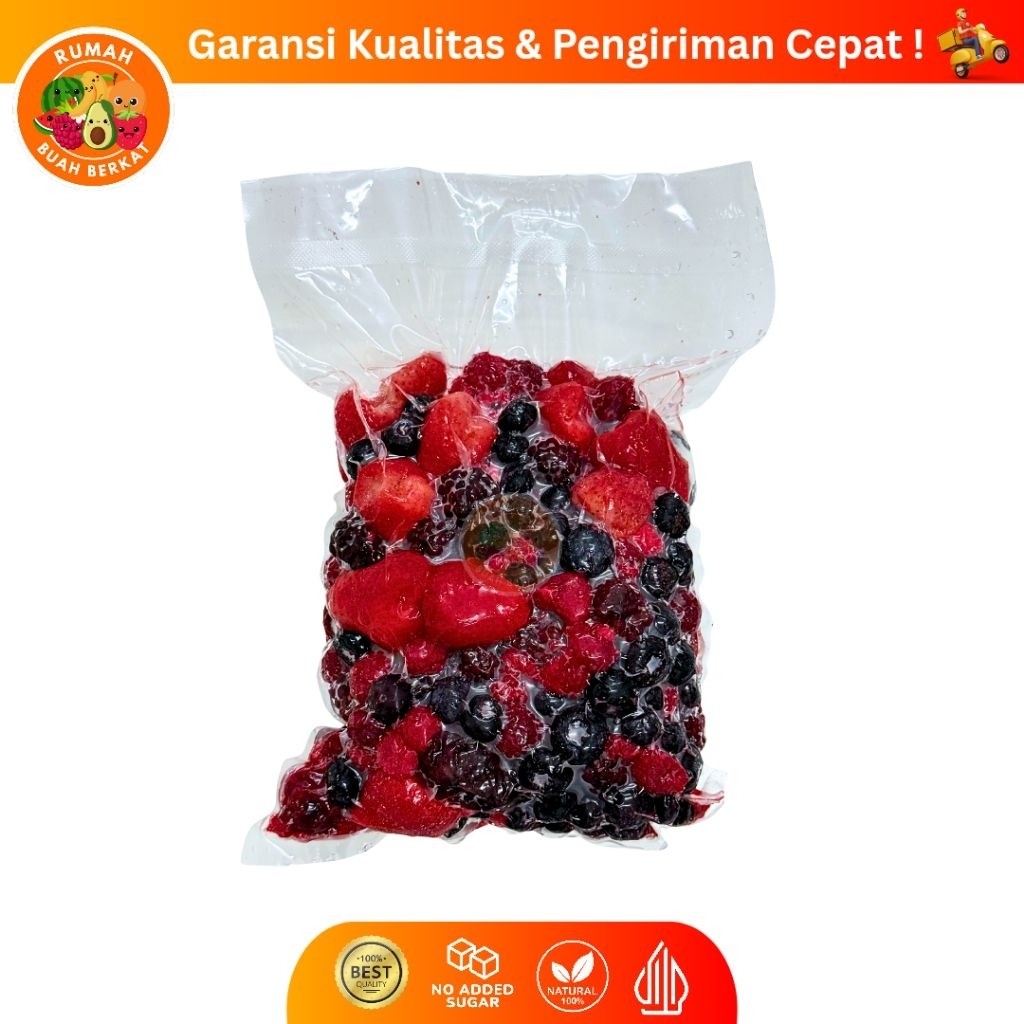 Jual Buah Mix Berry Import Frozen / Mix Berries Beku Premium / Mixed ...