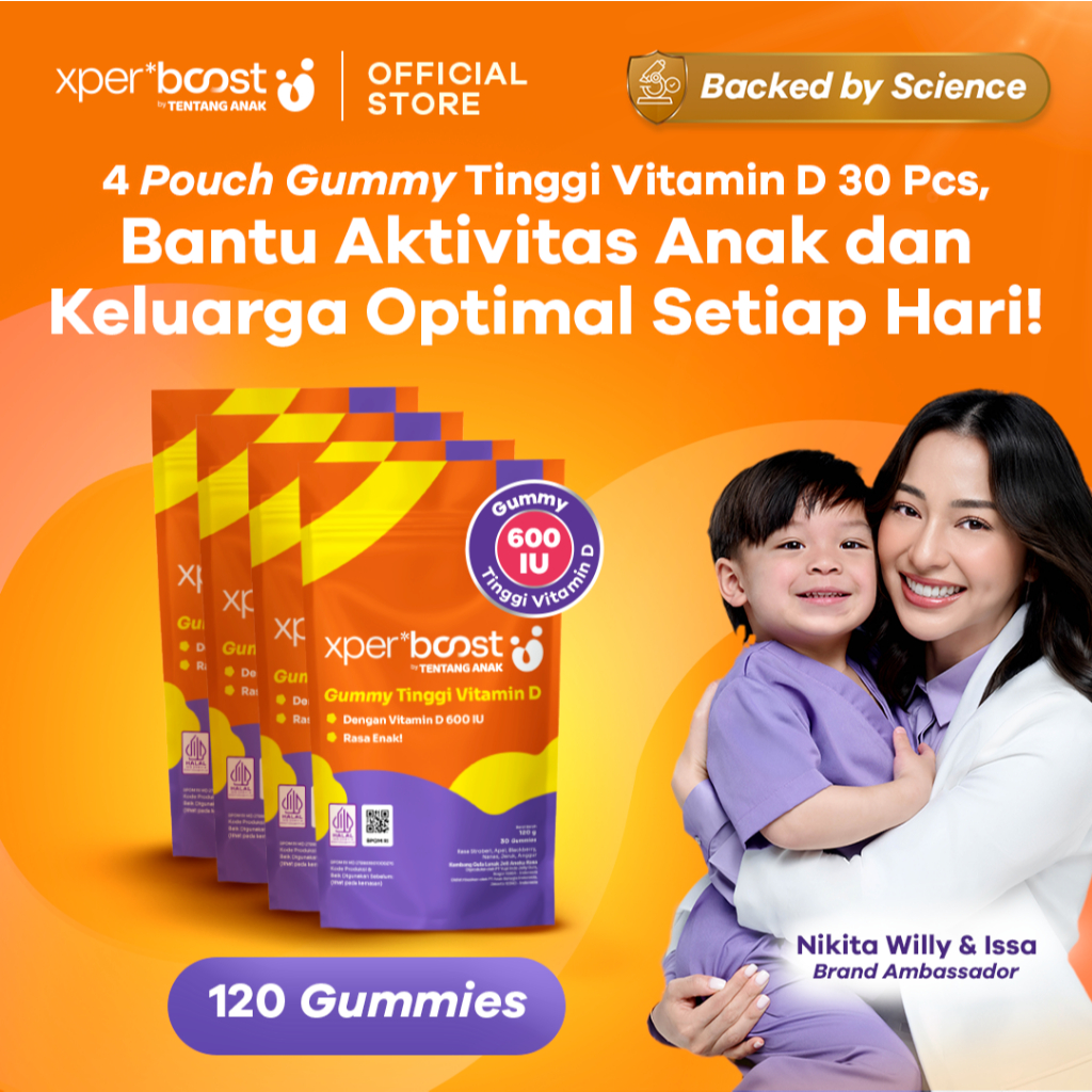 Jual Expert Boost - Bundling 4 Pouch Gummy Vitamin D 600 IU Anak dan ...
