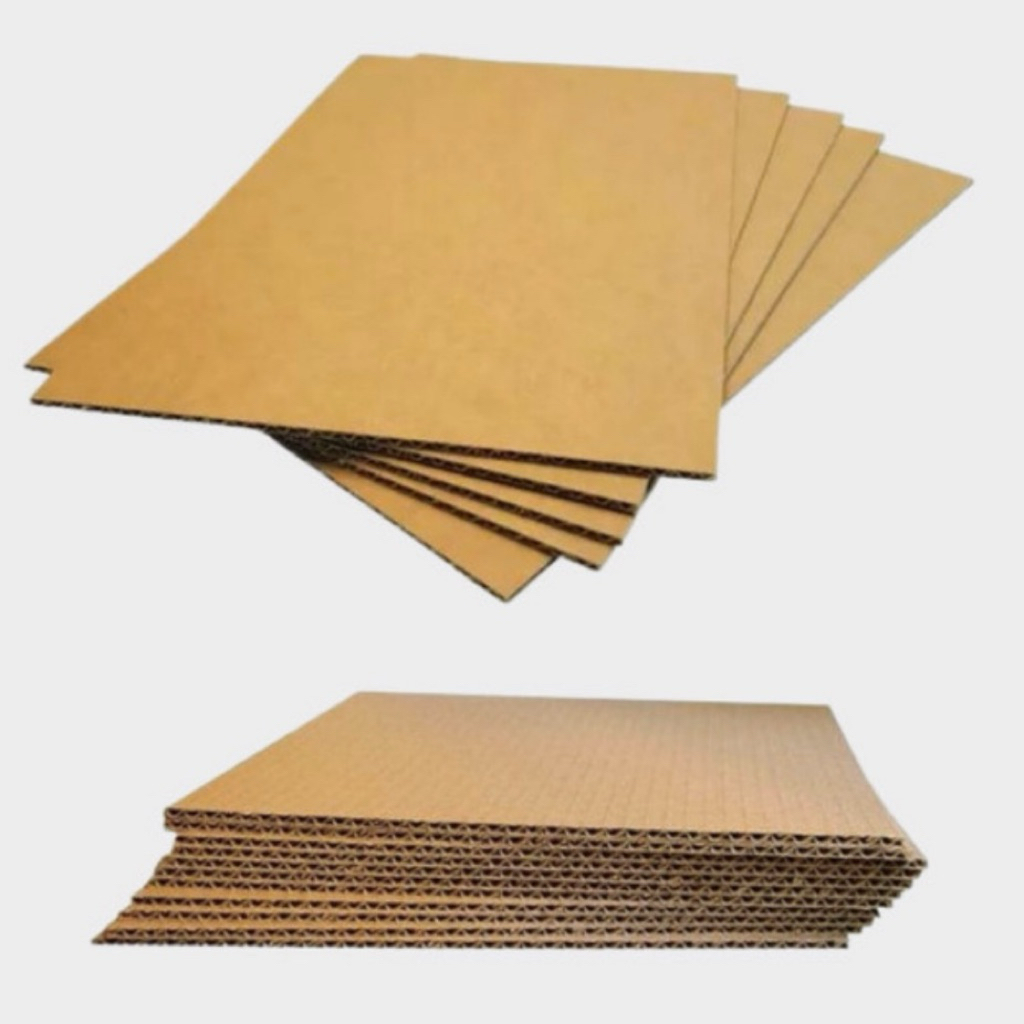 Jual 50x50 cm kardus lembaran layer sheet karton dus corrugated tebal 3 ...