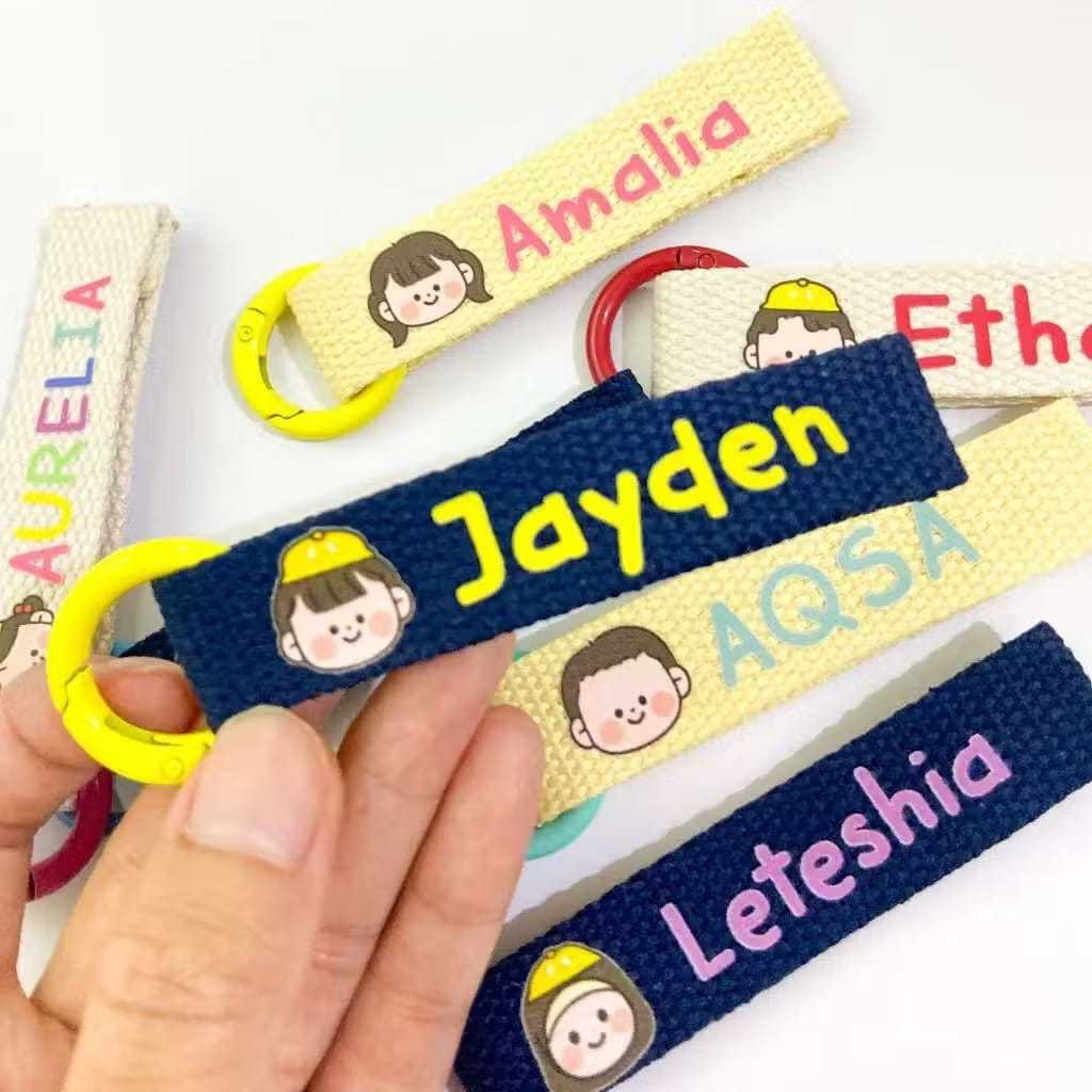 Jual Gantungan kunci custom nama anak//Luggage Tag Souvenir Ultah Anak ...