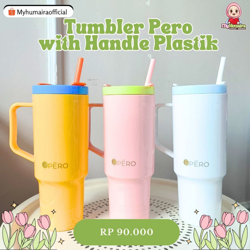 Jual [TENGGARONG] TUMBLER PERO WITH HANDLE PLASTIK | Shopee Indonesia