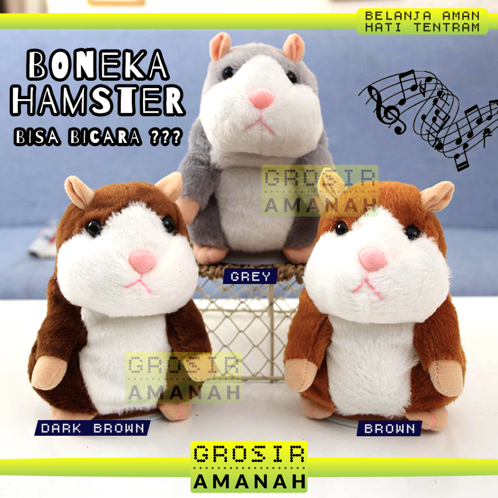 Jual Mainan anak Boneka hamster Bisa Bicara dan Joget | Hadiah Anak ...