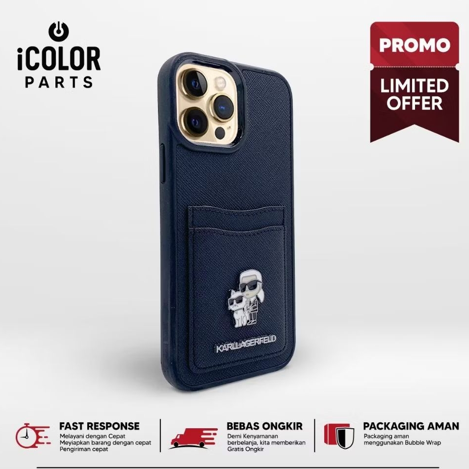 Jual Casing iPhone KARL LAGERFELD Card Slot | Shopee Indonesia