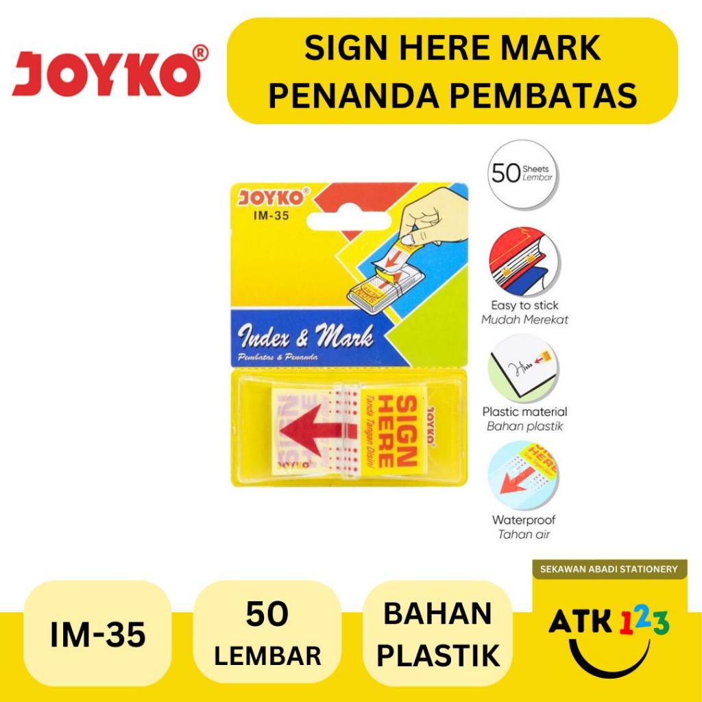 Jual JOYKO Sticky Note / Sign Here / Penanda Merk Joyko IM-35 Plastik ...