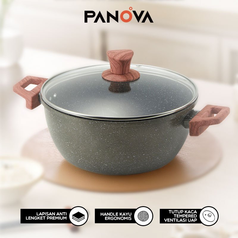Jual PANOVA Panci Anti Lengket Bahan Stainless Food Grade Panci dengan ...