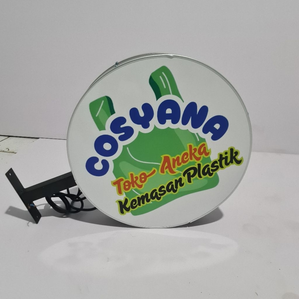 Jual Neon Box Bulat Bundar Diameter 30cm | Shopee Indonesia