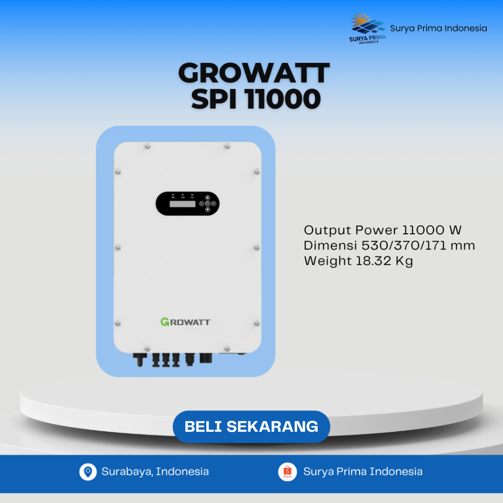 Jual Growatt Solar Pump/ Pompa Solar Offgrid Inverter SPI 11000 / SPI ...
