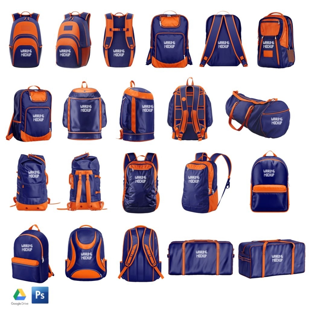 Jual MOCKUP TAS RANSEL / BACKPACK - DUFFLE BAG | Shopee Indonesia
