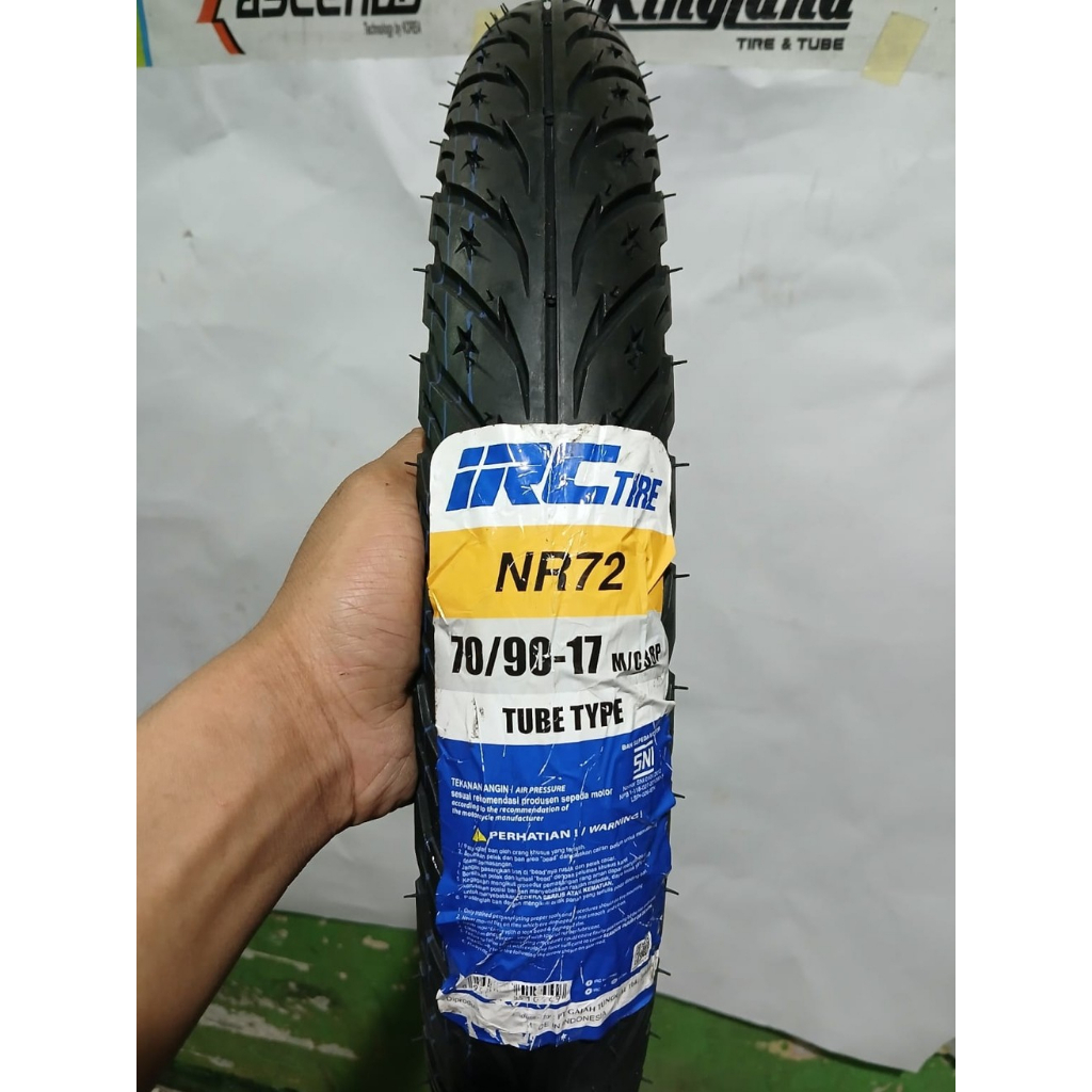 Jual IRC NR72 Ban Luar Motor Bebek 70/90 Ring 17 Tube Type Depan ...