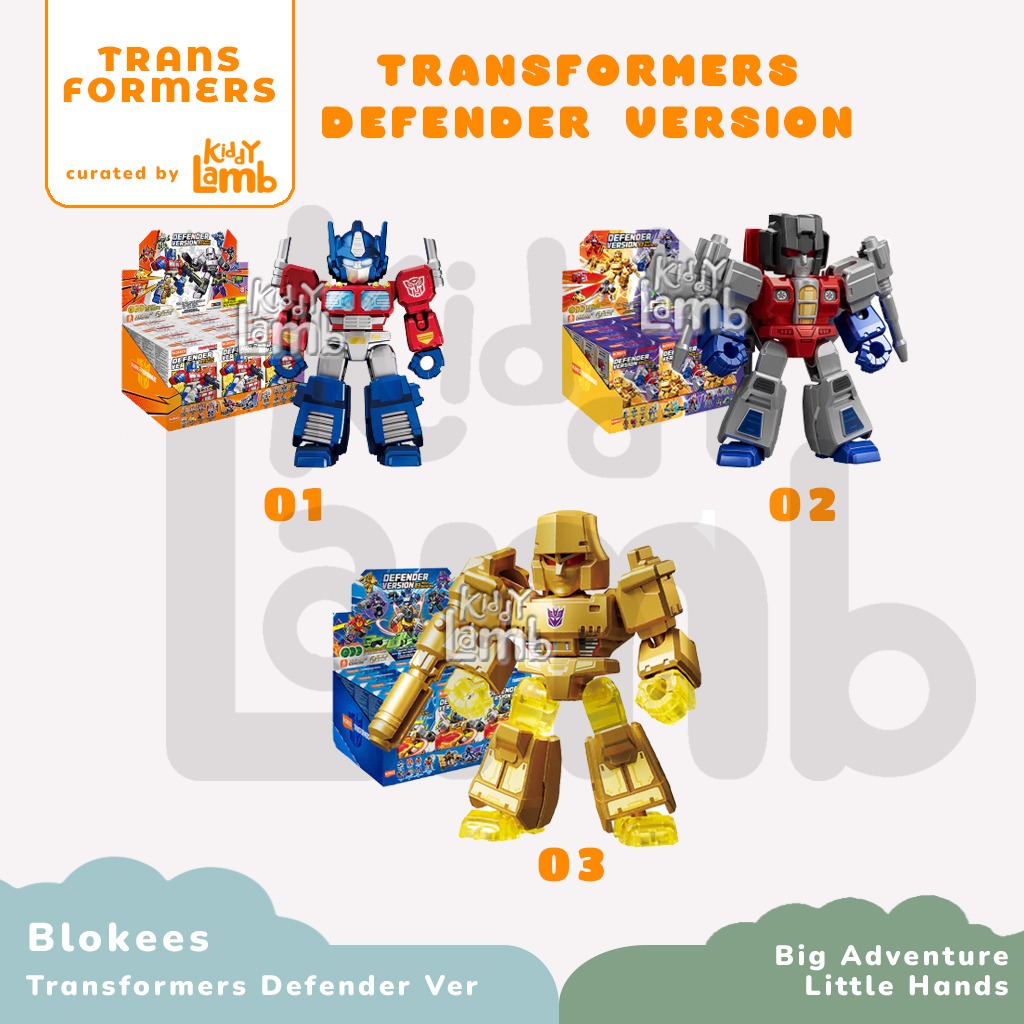 Jual [BLIND BOX] Blokees Transformers Defender Version 01 02 & 03 ...