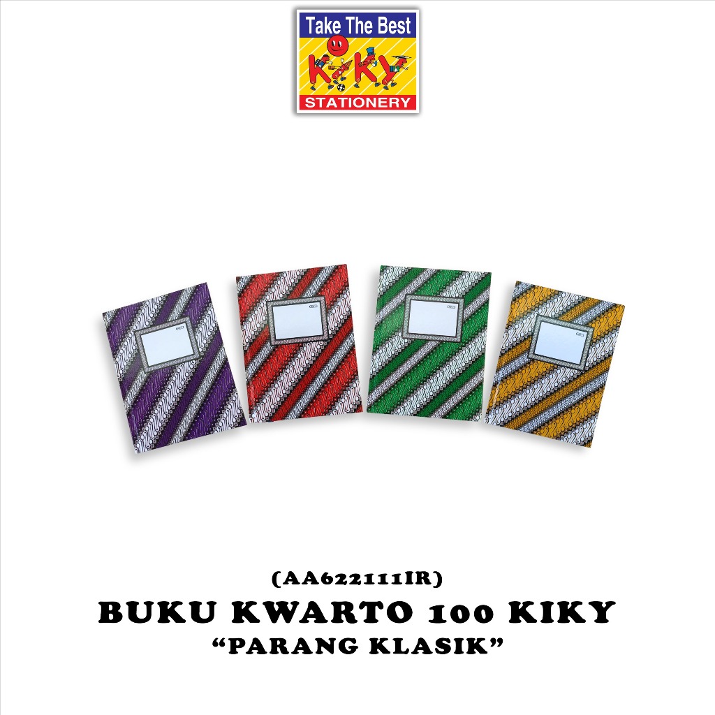 Jual KIKY Buku Hard Cover Kwarto Glossy (Uk. 16 x 21 cm) Isi 100 Lembar ...