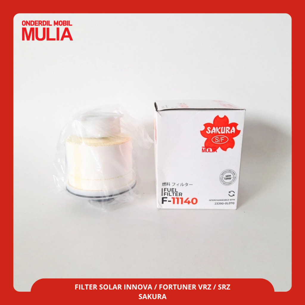 Jual FUEL FILTER SOLAR INNOVA REBORN / FORTUNER VRZ/SRZ SAKURA | Shopee ...