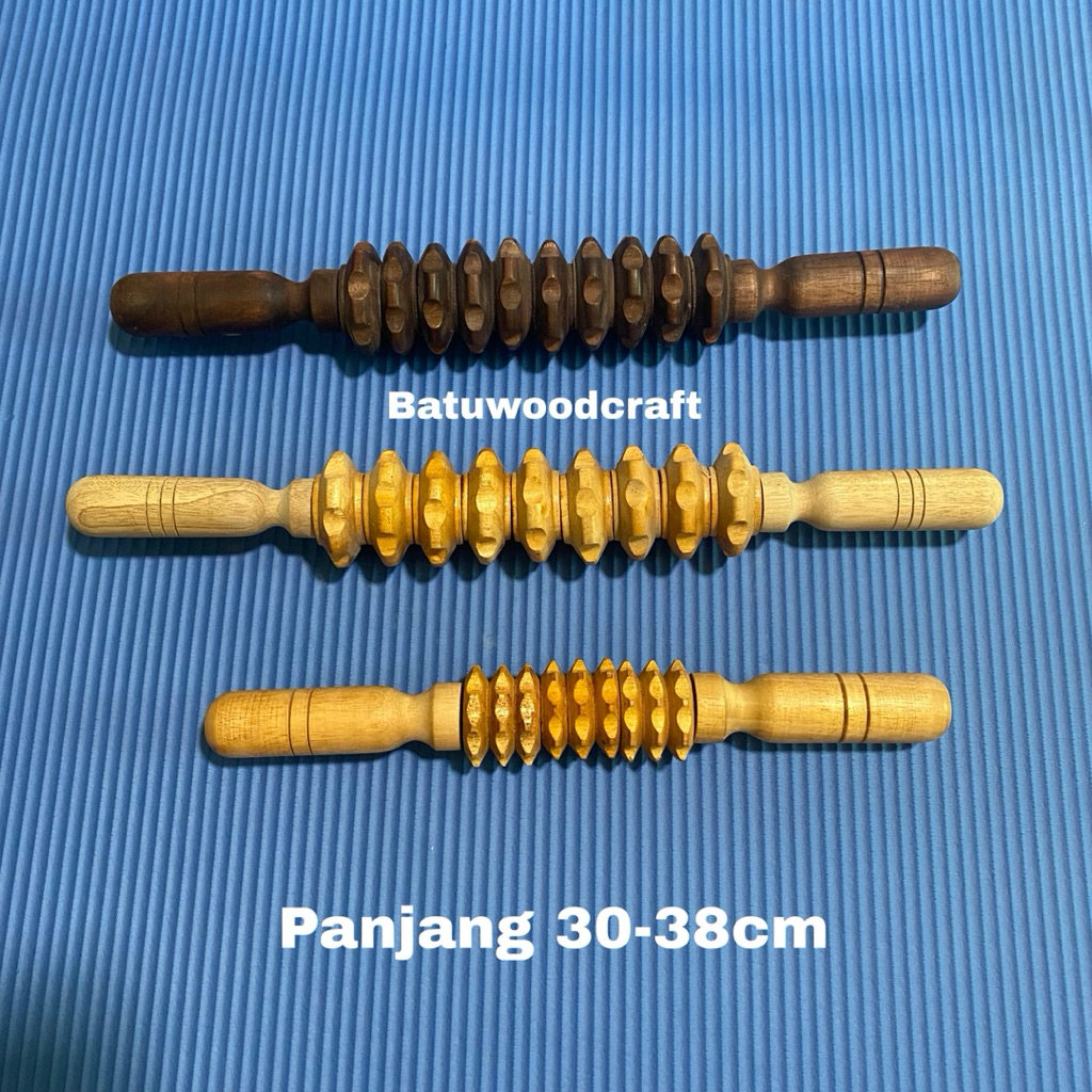 Jual Alat Pijat Refleksi Kayu Rolling Putar Gerigi Lengan dan Betis ...