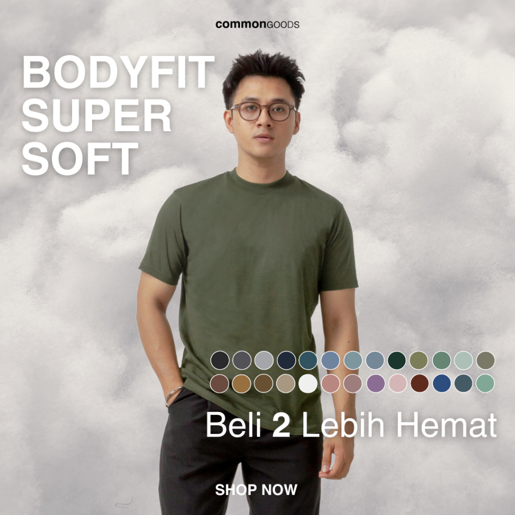 Jual Common Goods Short Sleeve Super Soft Body Fit T-Shirts Series | Shopee Indonesia