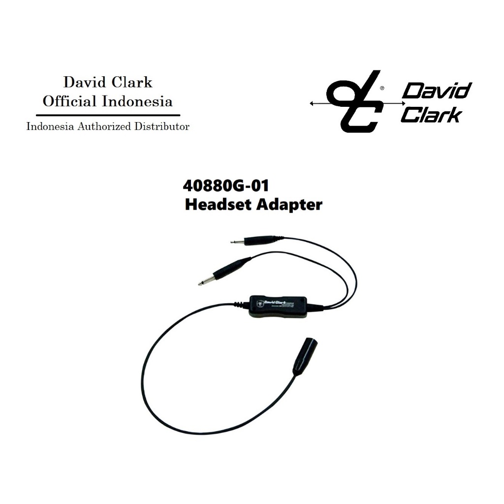 Jual David Clark 40880G-01/ Headset Adapter, Low to High Impedance ...