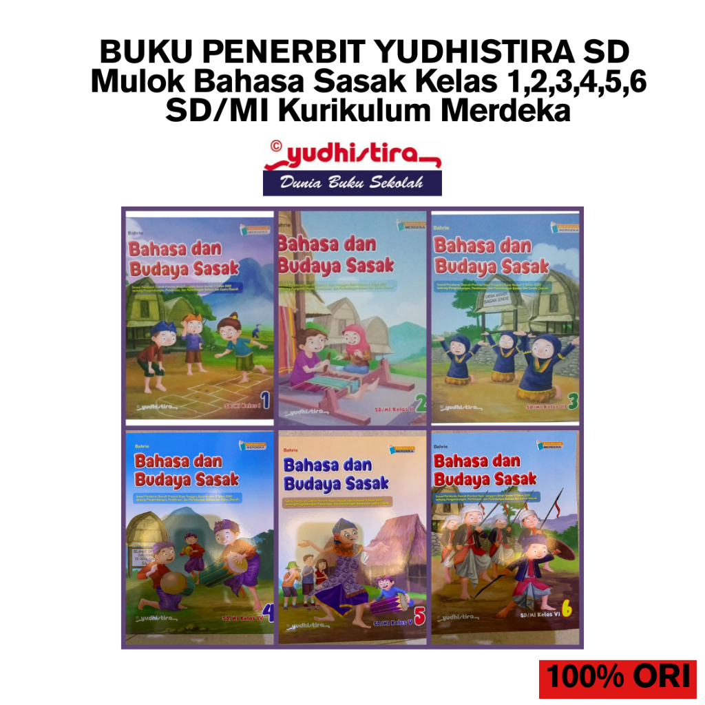 Jual BUKU PENERBIT YUDHISTIRA SD Mulok Bahasa Sasak Kelas 1,2,3,4,5,6 SD/MI Kurikulum Merdeka ...