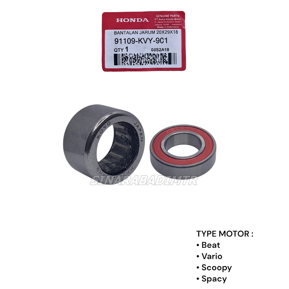 Jual Bearing Pully Puli Puly Beat Fi Karbu Esp Vario 125 Vario 110 ...