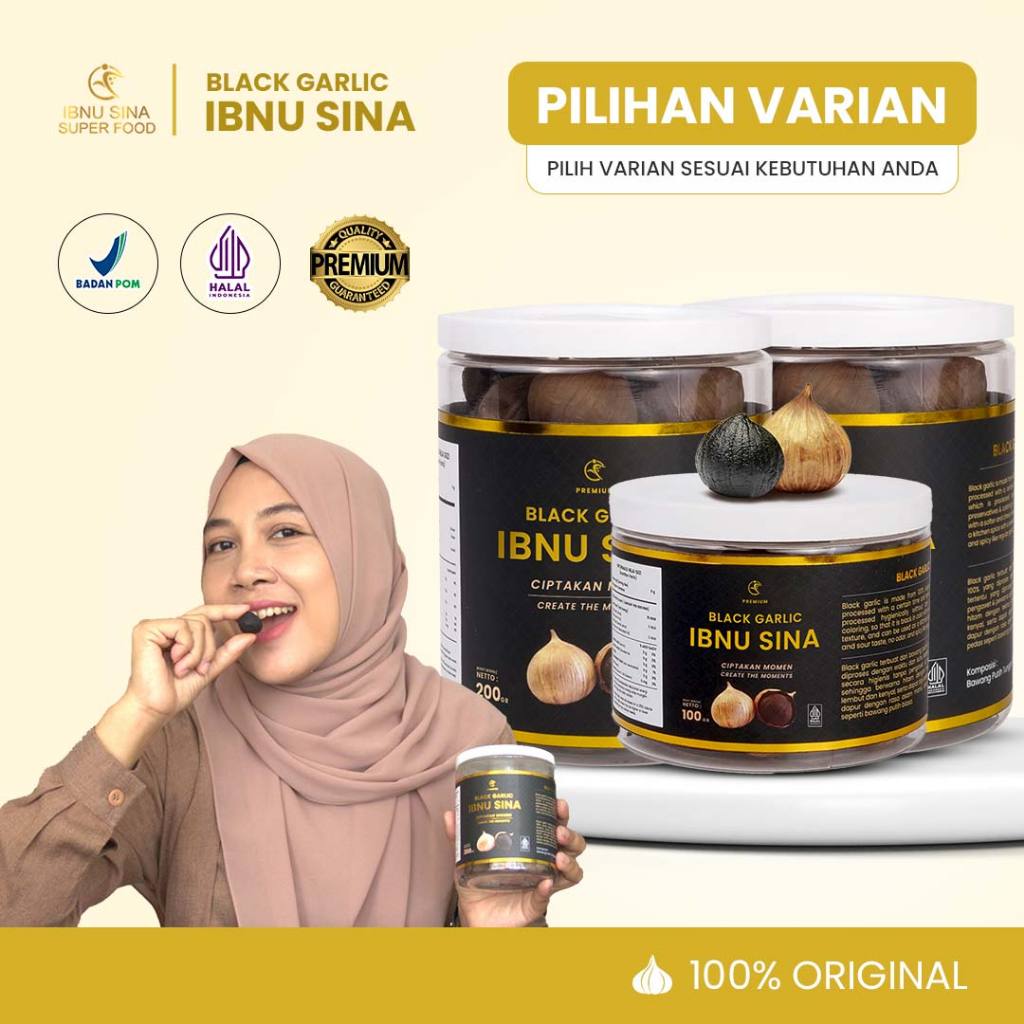 Jual (BAWANG TUNGAL) BAWANG HITAM BLACK GARLIC IBNU SINA/ SOLO BLACK ...