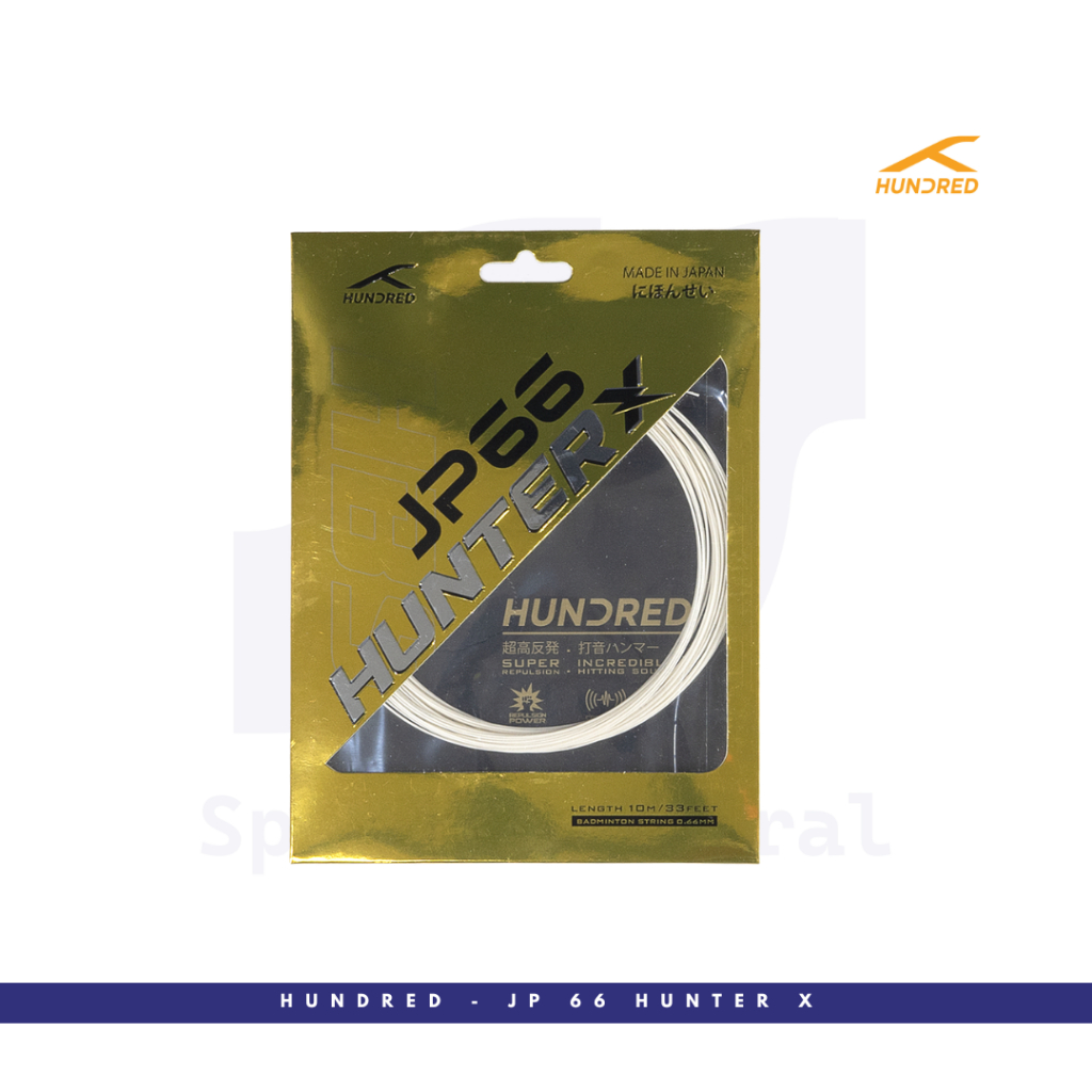 Jual Hundred Senar Raket Badminton String JP 66 Hunter X HBAA-4M130 ...