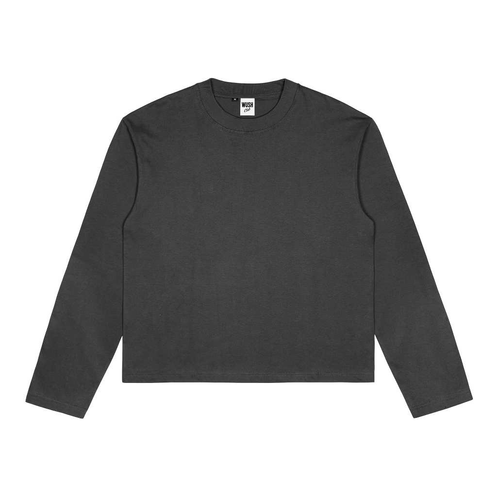 Jual Wush Club Baju Kaos Boxy Longsleeve Pria Wanita Oversize Lengan ...
