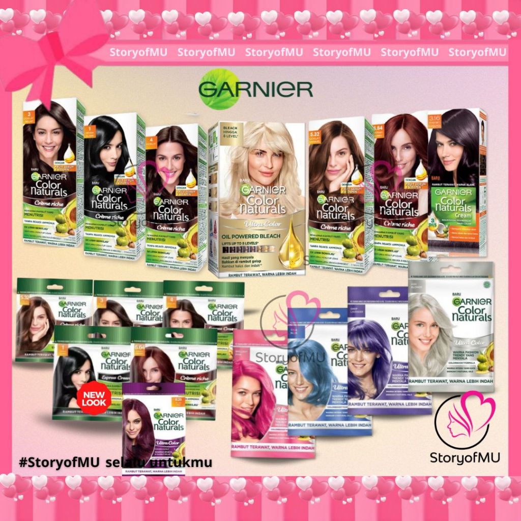 Jual ️ StoryofMU ️ GARNIER Hair Color Naturals Pewarna Rambut | Cat ...