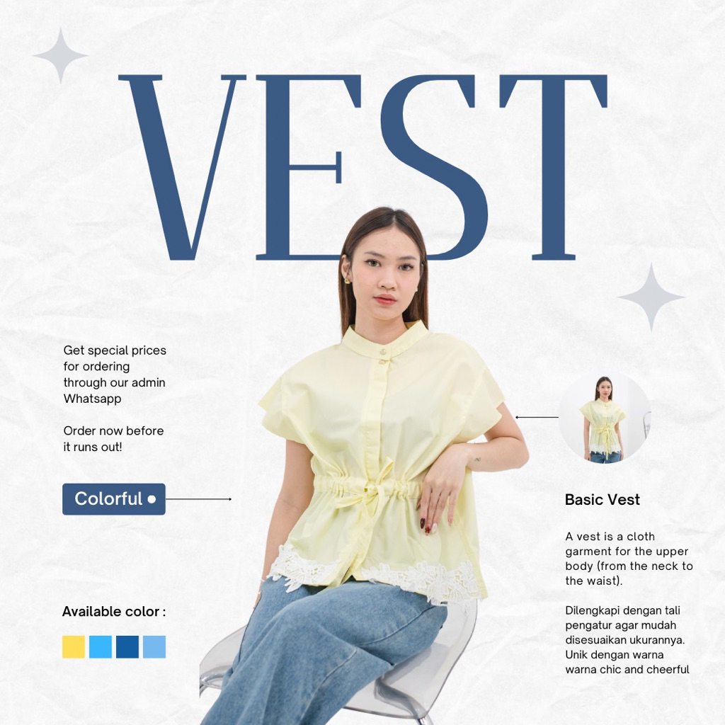 Jual VEST DENIM | Shopee Indonesia
