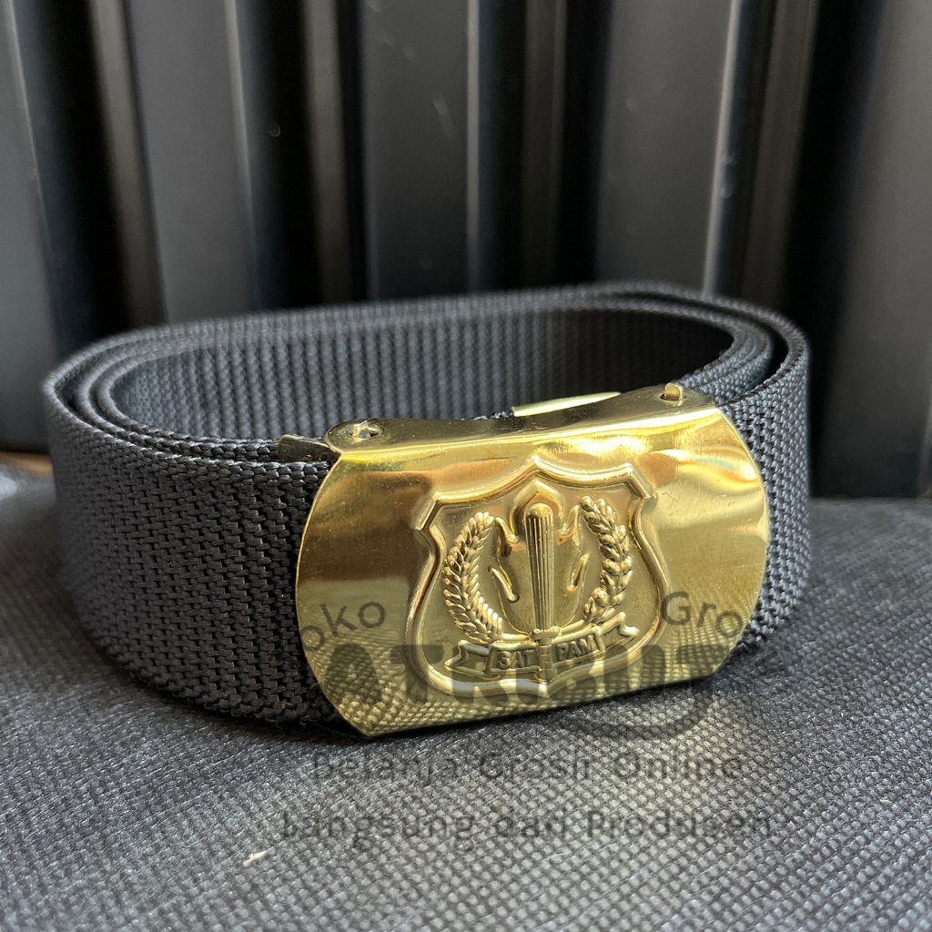 Jual SABUK SATPAM SABUK SECURITY IKAT PINGGANG KUNINGAN SATPAM SABUK ...