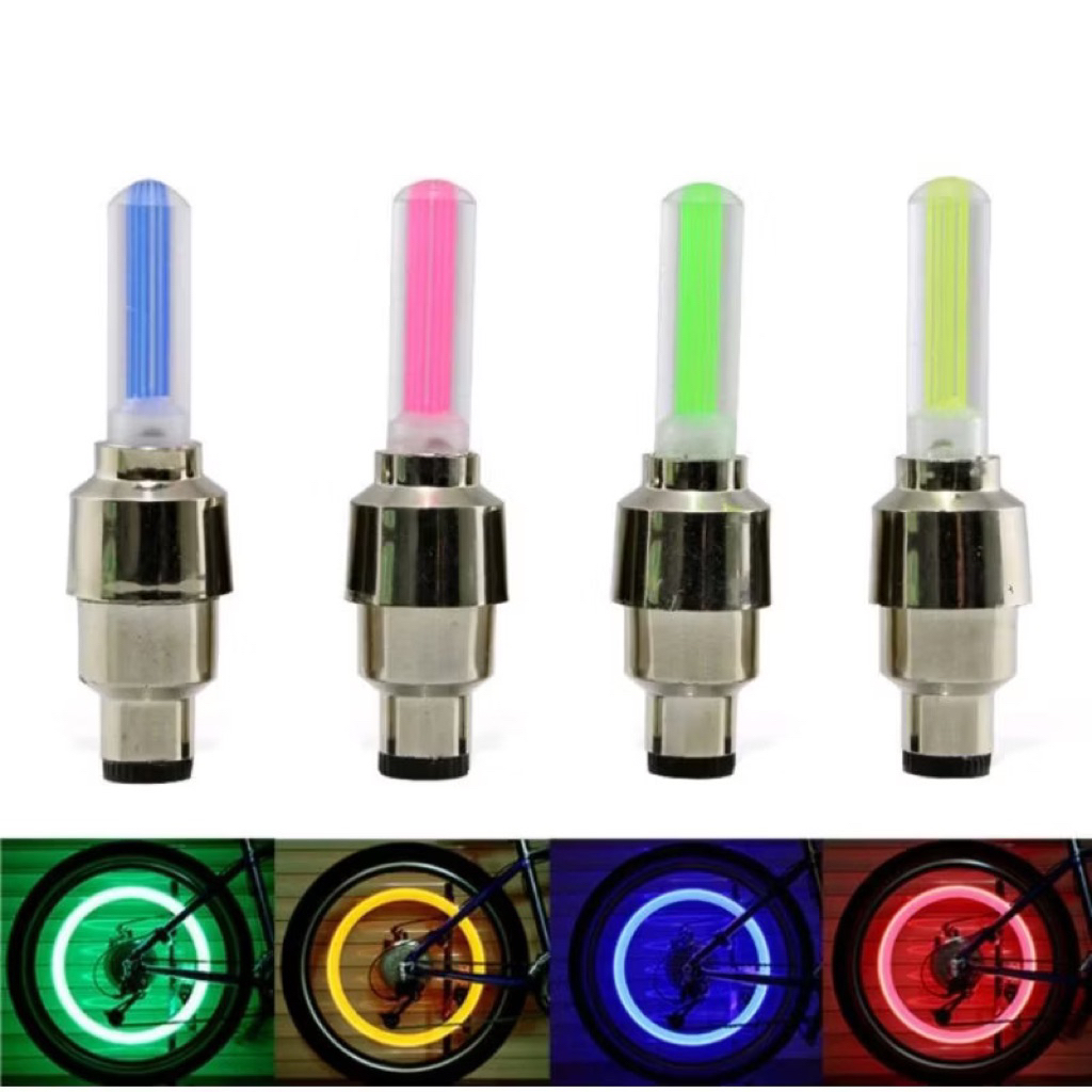 Jual COD Tutup Pentil LED Ban Motor Mobil Sepeda Bike Car Tyre Neon ...