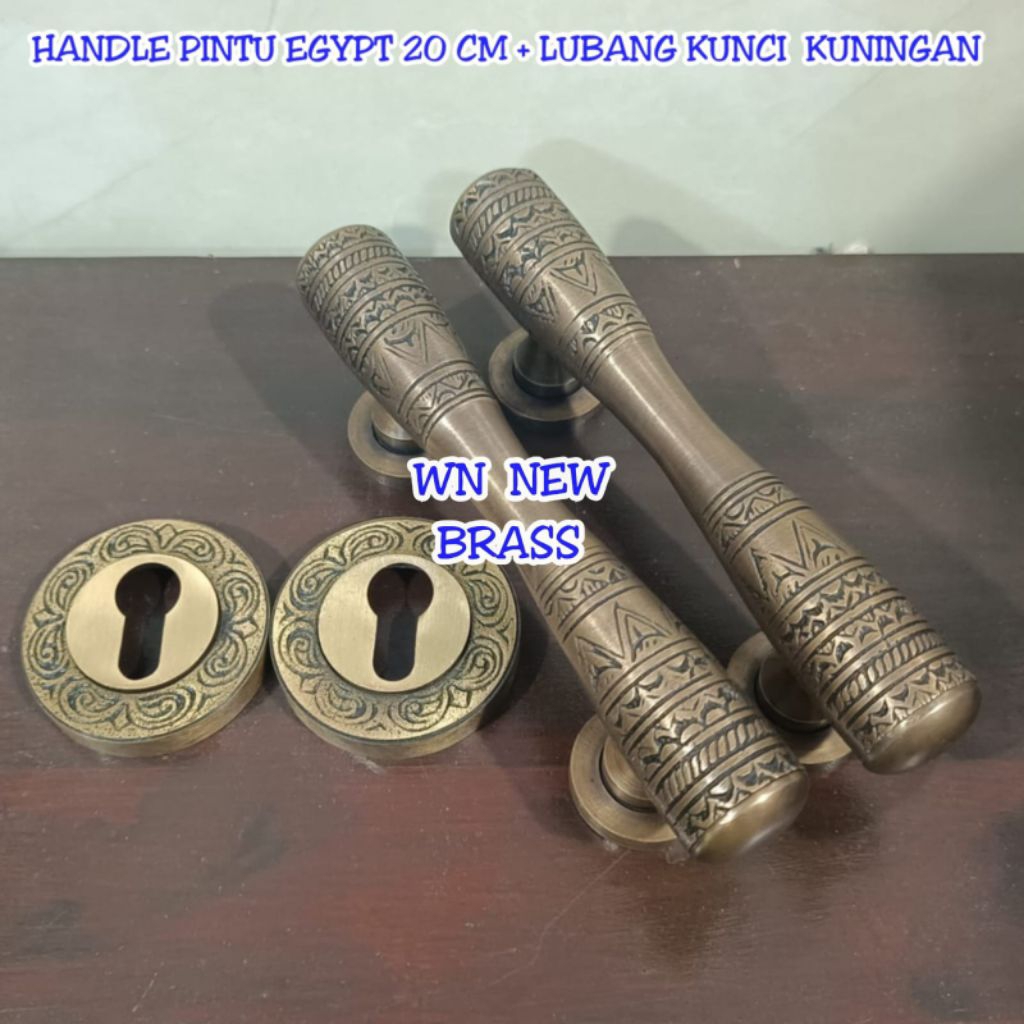 Jual Handle Pintu / Gagang Pintu Rumah Gebyok Pagar Kuningan Motif ...