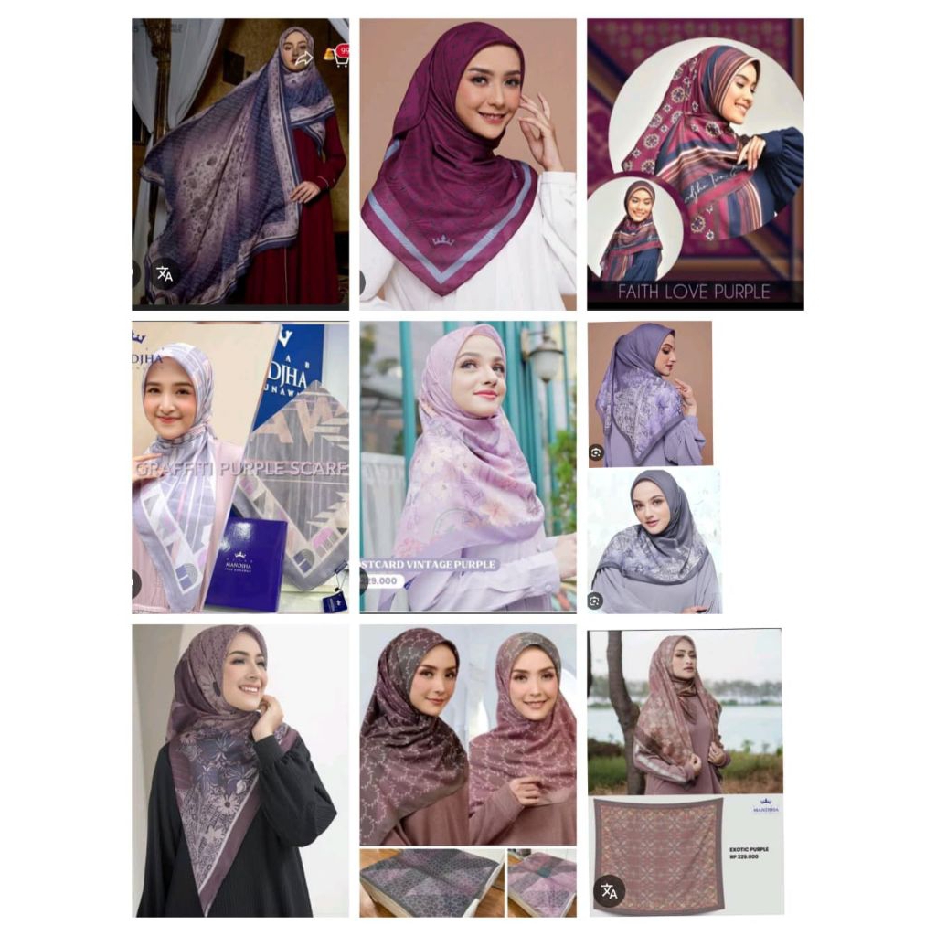 Jual Mandjha Ivan Gunawan Fashion Scarf Beauty Blue,Produksi Cream ...
